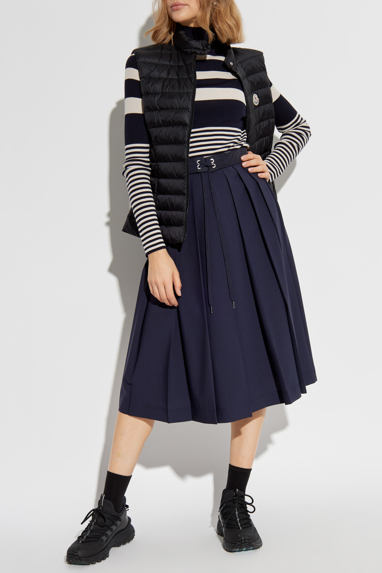 Navy blue Pleated skirt Moncler Vitkac Canada